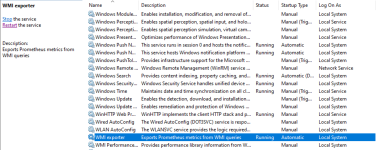 Windows Server Monitoring using Prometheus and WMI Exporter