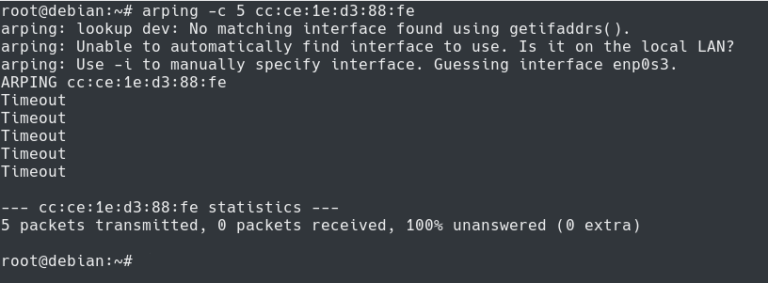 Arping Command on Linux Explained – devconnected