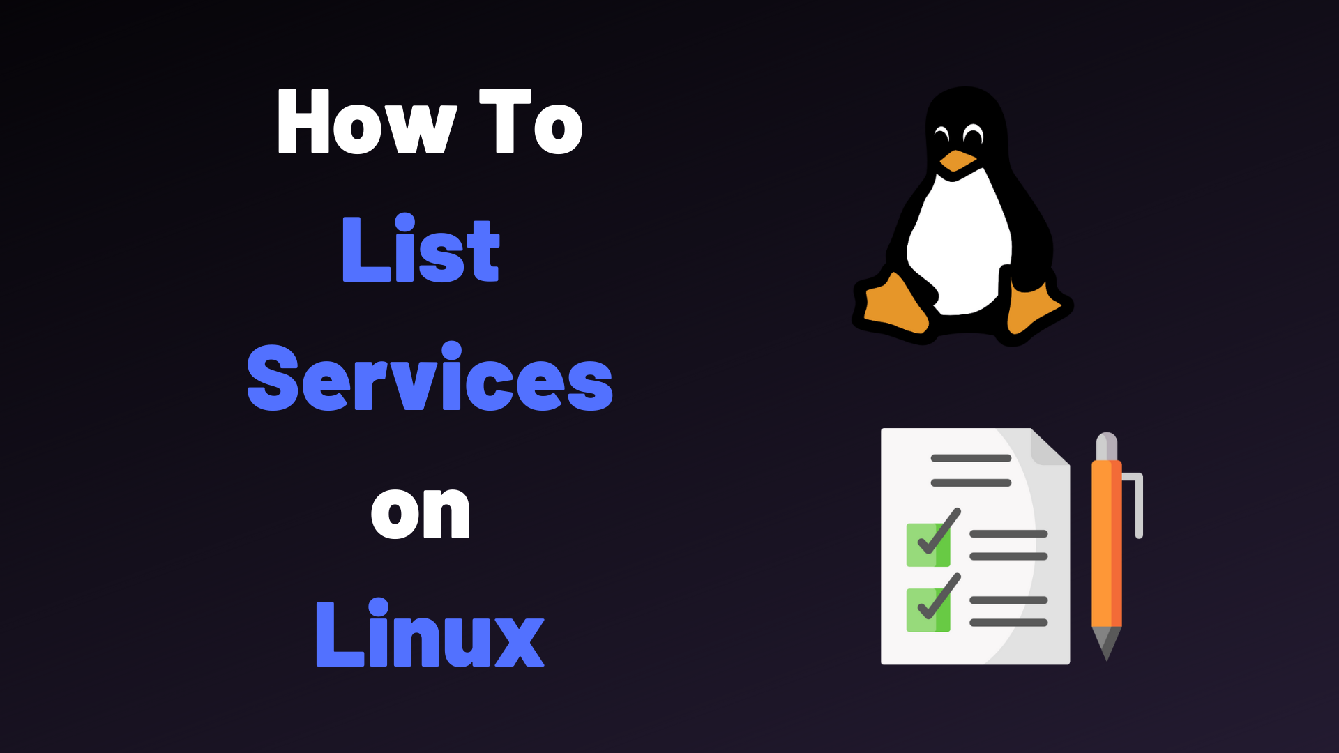 How To List Services On Linux Devconnected